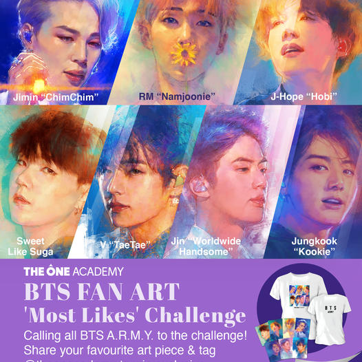 BTS Fan Art "Most Likes" Challenge • MYC! Malaysian Youth Community