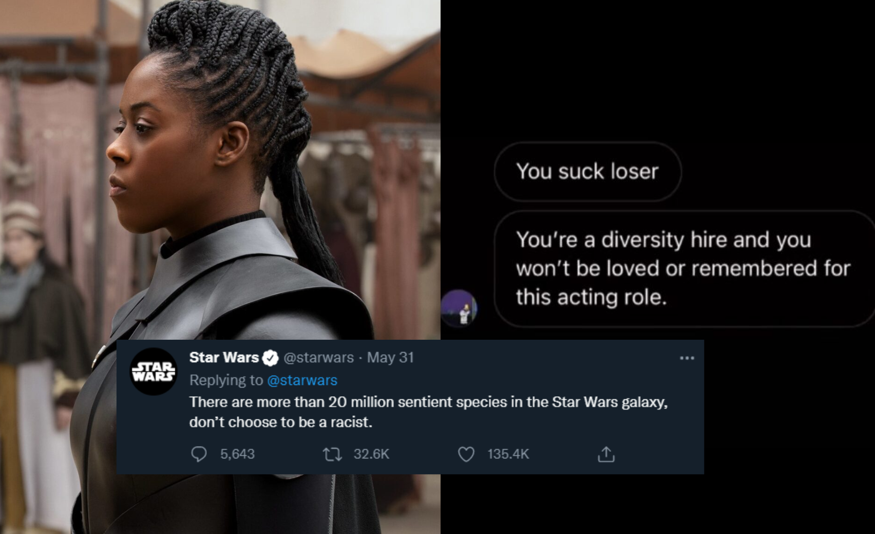 Moses Ingram Slammed With Racist Backlash In Latest Star Wars Series ...